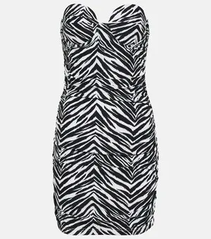 REINA OLGA Diana Strapless Minidress - Multicoloured