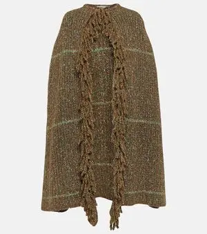 Stella McCartney Fringed Poncho - Multicoloured