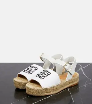 Loewe Anagram Leather Espadrilles