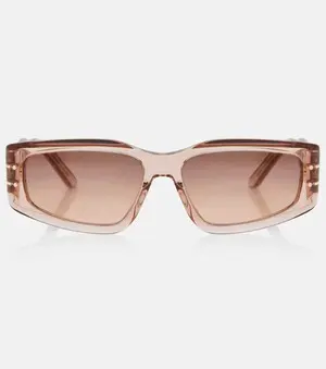 Dior Diorsignature S9u Rectangular Sunglasses - Pink