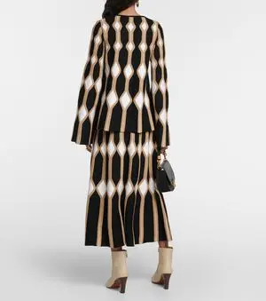 Chloé Intarsia Wool And Silk Sweater