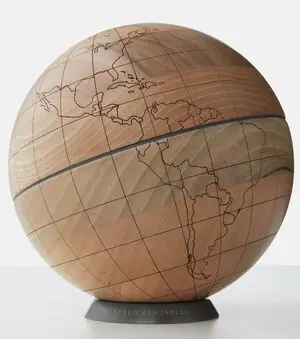 Brunello Cucinelli Laser-cut Walnut Globe