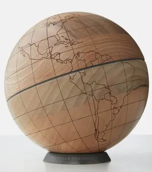 Brunello Cucinelli Laser-cut Walnut Globe