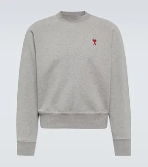 AMI Paris De Cœur Cotton Jersey Sweatshirt