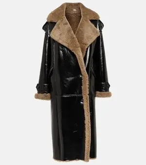 THE MANNEI Jordan Leather And Shearling Coat
