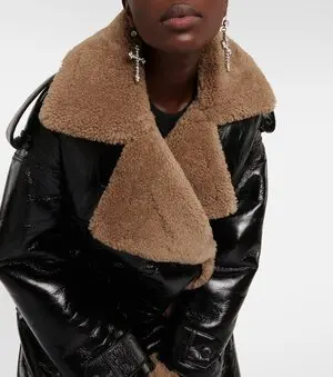 THE MANNEI Jordan Leather And Shearling Coat
