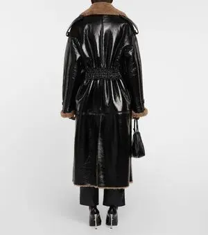 THE MANNEI Jordan Leather And Shearling Coat