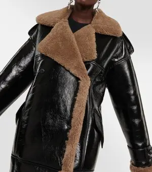THE MANNEI Jordan Leather And Shearling Coat