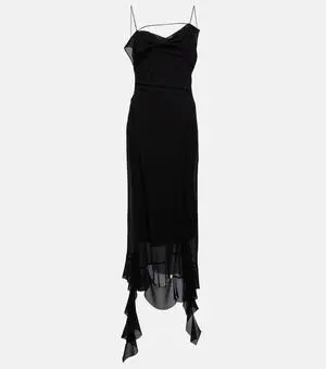Acne Studios Ruffle-trimmed Midi Dress