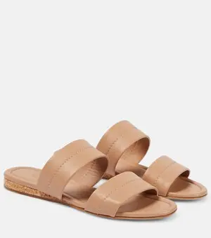 Gabriela Hearst Lora Leather Sandals - Brown