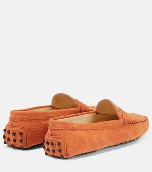 TOD'S Gommino Leather Moccasins - Orange