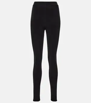 Alexandre Vauthier Jersey Leggings - Black