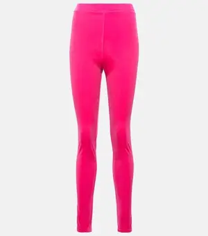 Alexandre Vauthier Jersey Leggings - Pink