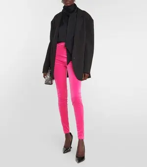 Alexandre Vauthier Jersey Leggings - Pink