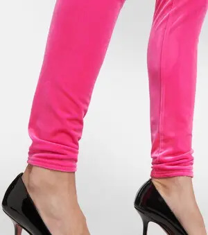 Alexandre Vauthier Jersey Leggings - Pink
