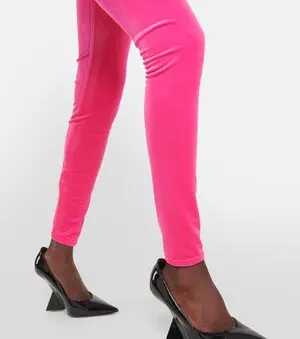 Alexandre Vauthier Jersey Leggings - Pink