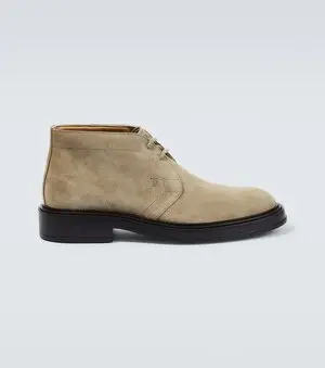 TOD'S Suede Desert Boots - Beige