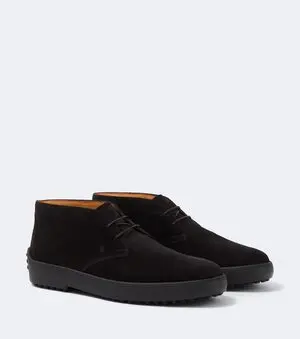 TOD'S Suede Desert Boots - Black