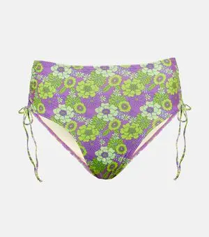 BANANHOT Liz Floral Bikini Bottom - Purple
