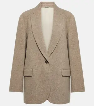 Brunello Cucinelli Single-breasted Blazer - Grey