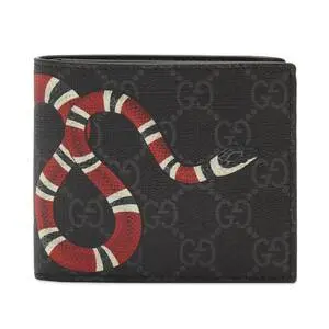 Gucci Gg Supreme Snake Wallet