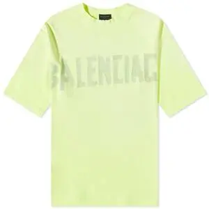 Balenciaga Tape Type T-shirt Fluo Yellow