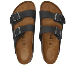 BIRKENSTOCK Arizona Sandals - Black Oiled Leather
