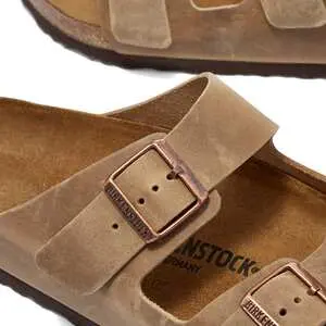 BIRKENSTOCK Arizona Sandals - Tobacco Oiled Leather
