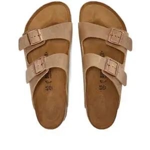 BIRKENSTOCK Arizona Sandals - Tobacco Oiled Leather