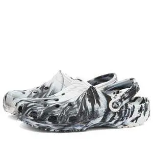CROCS Classic Marbled Clog - White/black