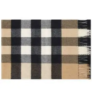 Burberry Cashmere Mega Check Scarf Archive Beige