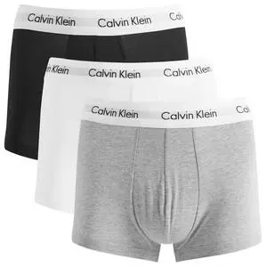 Calvin Klein Low Rise Trunk 3 Pack - Black/heather/white