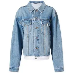 Alexander Wang Denim Logo Trucker Jacket