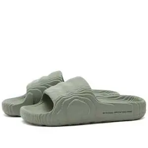 Adidas Adilette 22 W Slides Silver Green/silver Green/core Black