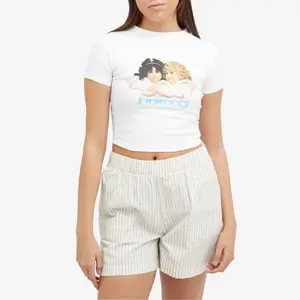 Fiorucci Classic Angel Crop T-shirt