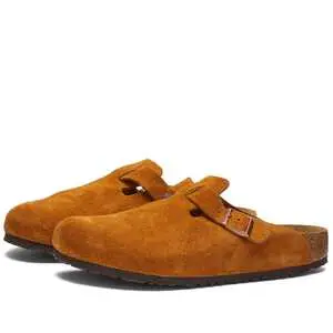 BIRKENSTOCK Boston Sfb Clog - Mink Suede