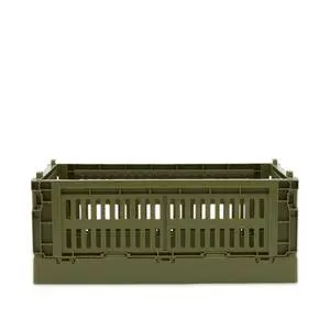 HAY Small Recycled Colour Crate - Olive