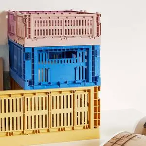 HAY Medium Recycled Colour Crate - Electric Blue