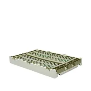 HAY Small Recycled Mix Colour Crate - Olive Dark Mint