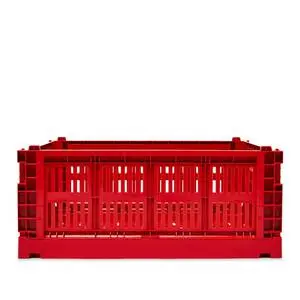 HAY Medium Recycled Colour Crate - Red