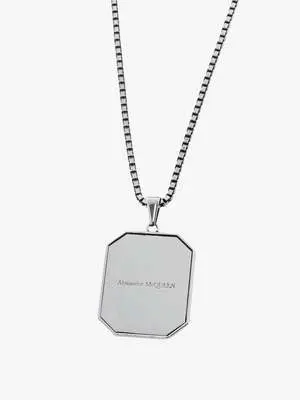 Alexander McQueen Metal Pendant Necklace