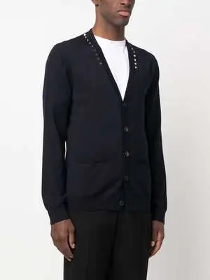 Valentino Garavani Rockstud-embellished Wool Cardigan
