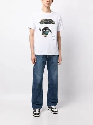 A BATHING APE Logo-print Cotton T-shirt
