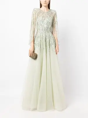 Jenny Packham Dolores Sequin-embellished Gown