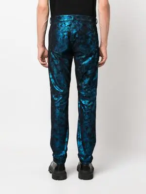 Moschino Multiple Zip-fastening-pockets Suede Trousers