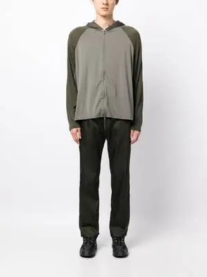POST ARCHIVE FACTION Colour-block Zip-up Hoodie