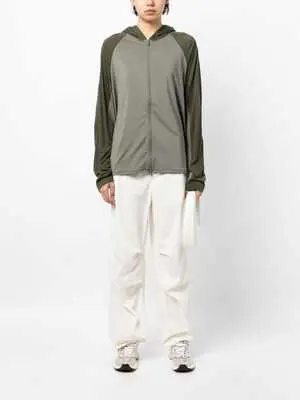 POST ARCHIVE FACTION Colour-block Zip-up Hoodie