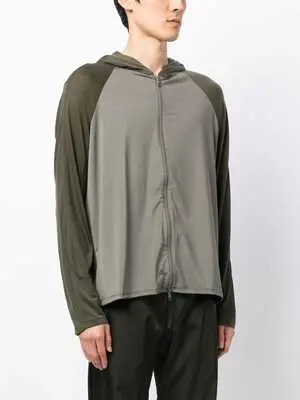 POST ARCHIVE FACTION Colour-block Zip-up Hoodie