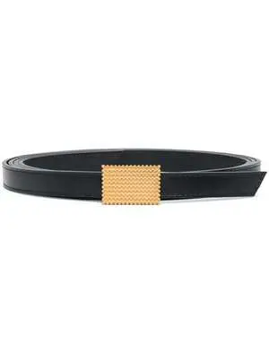 LANVIN Concerto Leather Belt - Black