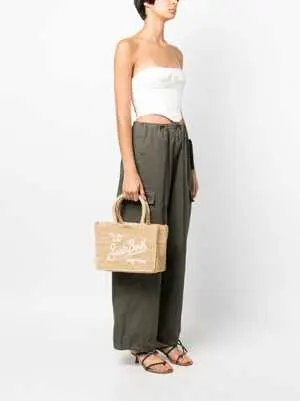 MC2 SAINT BARTH Colette Raffia-design Tote Bag